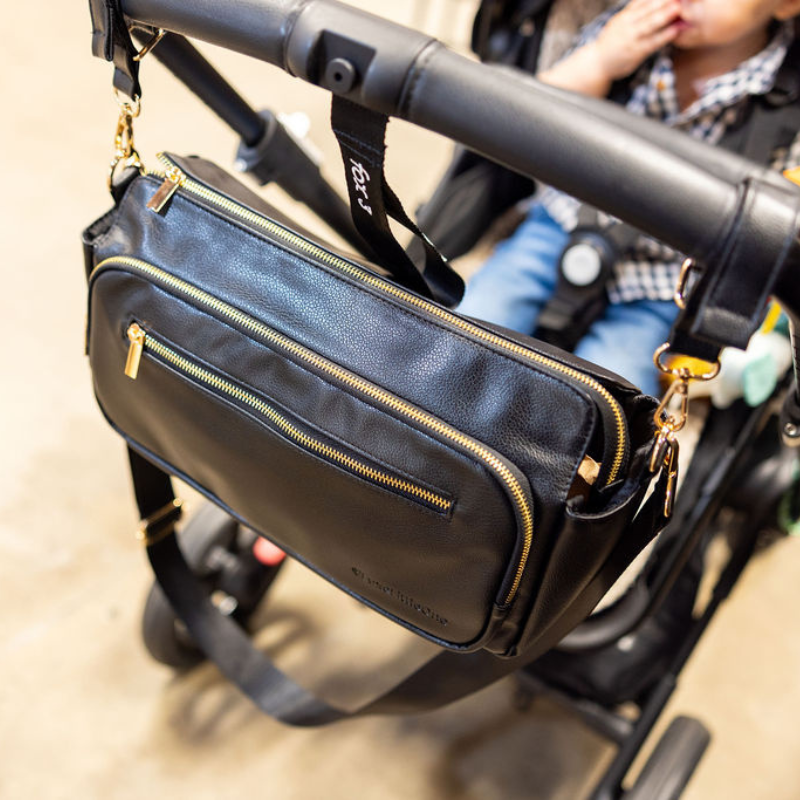 LuxeLittleOne™ Vegan Leather Pram Caddy