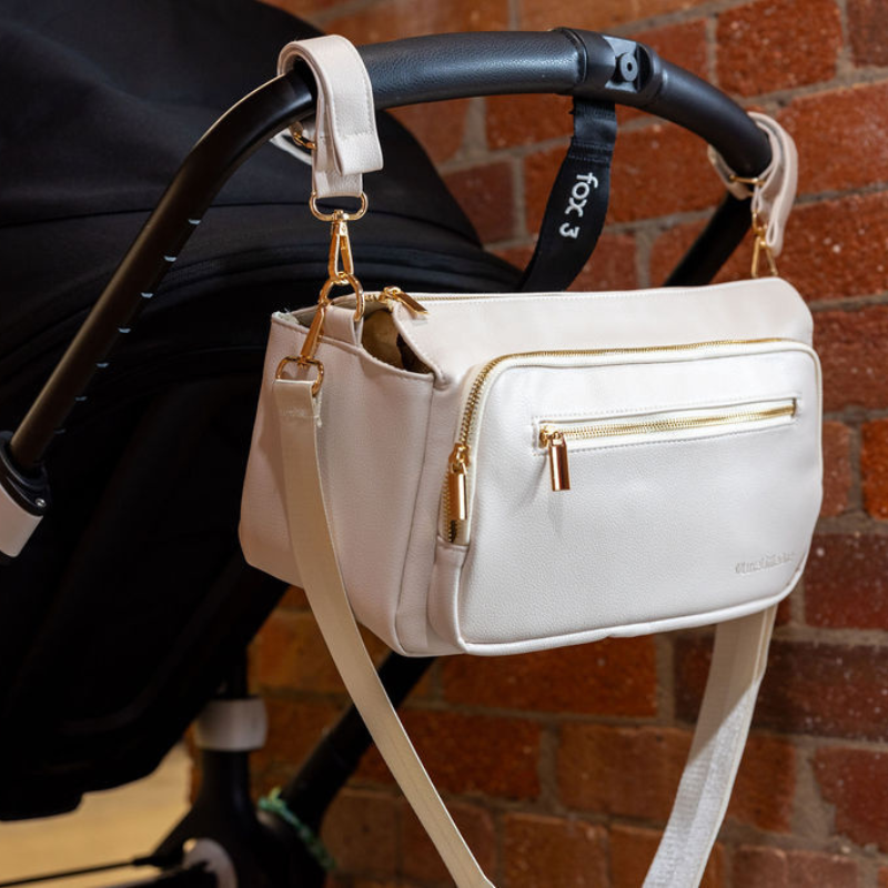 LuxeLittleOne™ Vegan Leather Pram Caddy